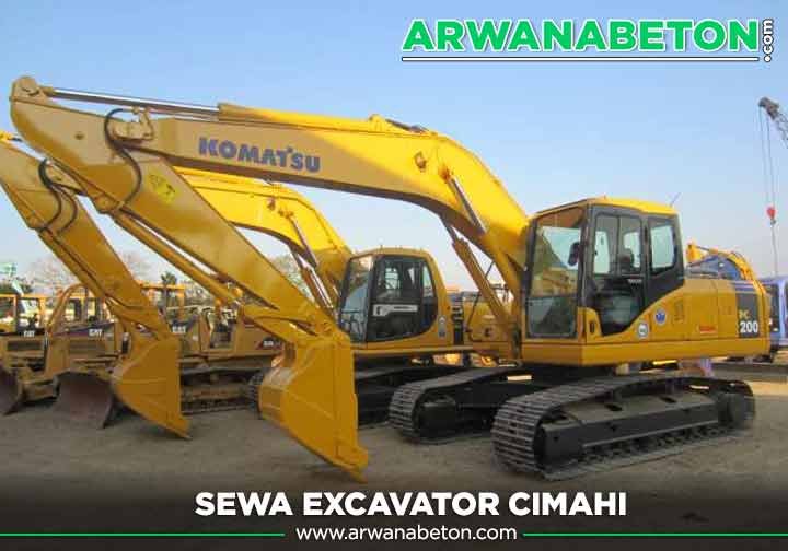 Harga Sewa Excavator Cimahi 2026 Per Jam